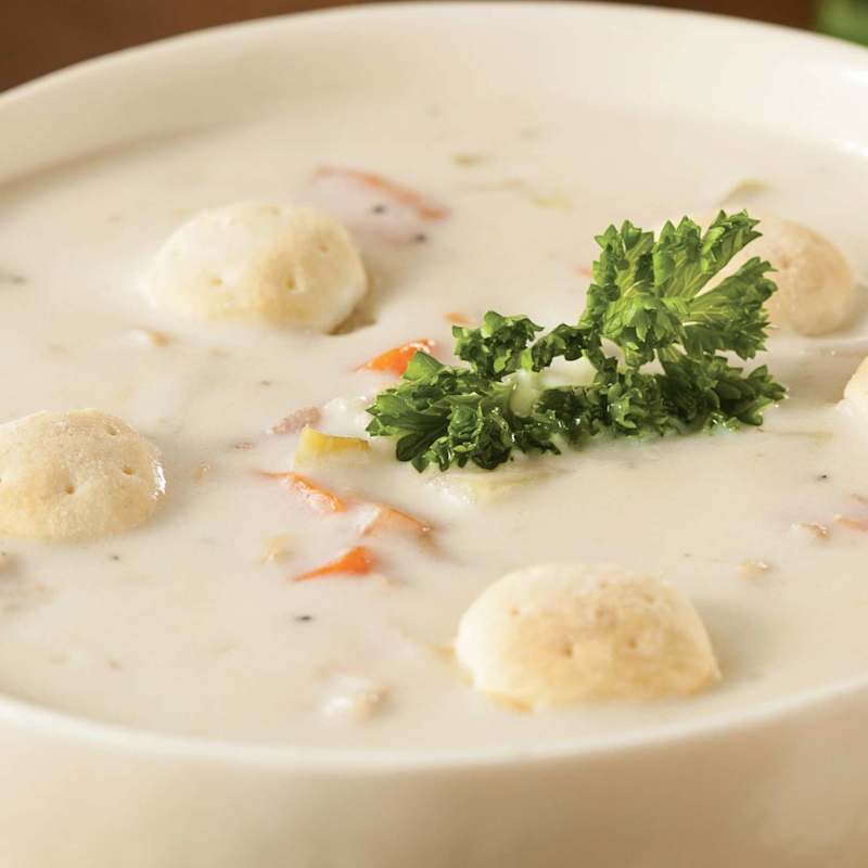 clam chowder in soup maker