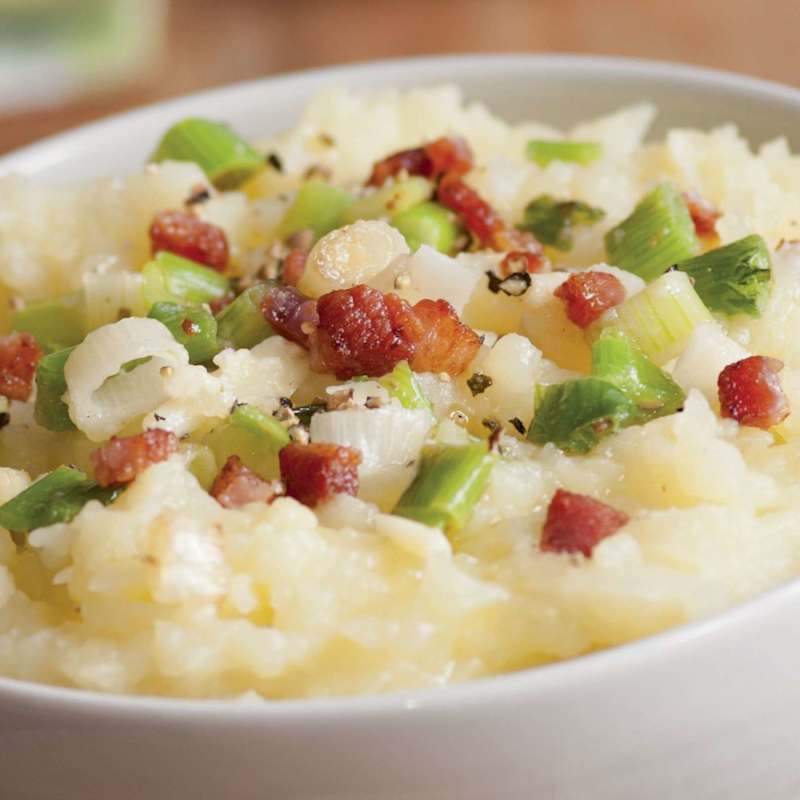 mashed potatoes with bacon bits